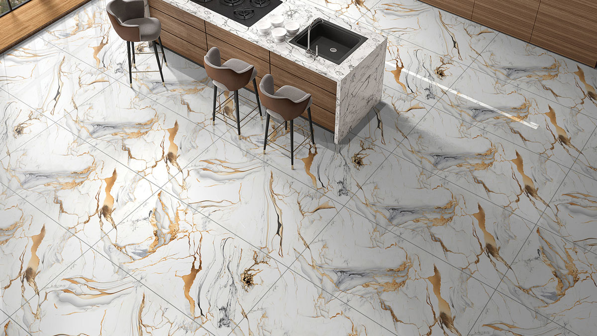 Gold Endless – Kerastone Tiles
