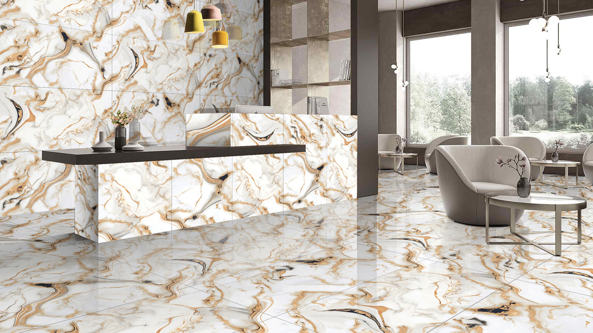 Gold Endless – Kerastone Tiles
